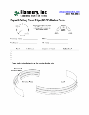 Radius Forms - Flannery Trim
